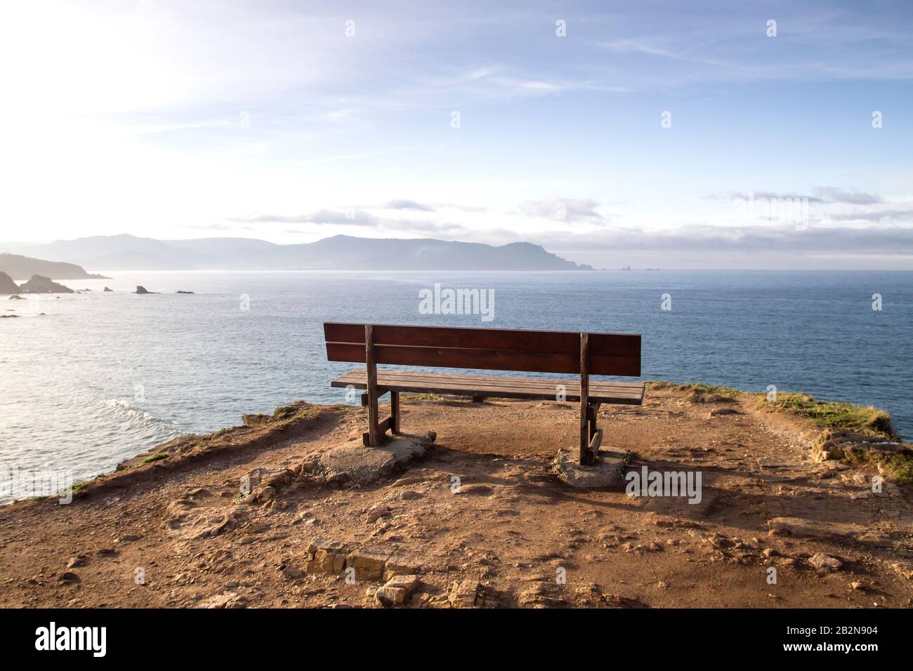 Cliffs of loiba bench hi-res stock photography and images - Alamy