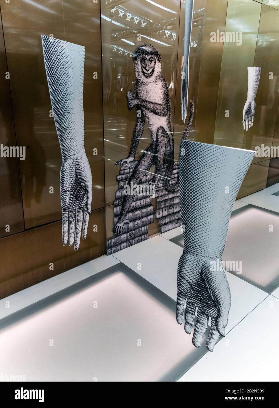 fornasetti's 'rule of dreams' in the fondaco dei tedeschi store, venice ...