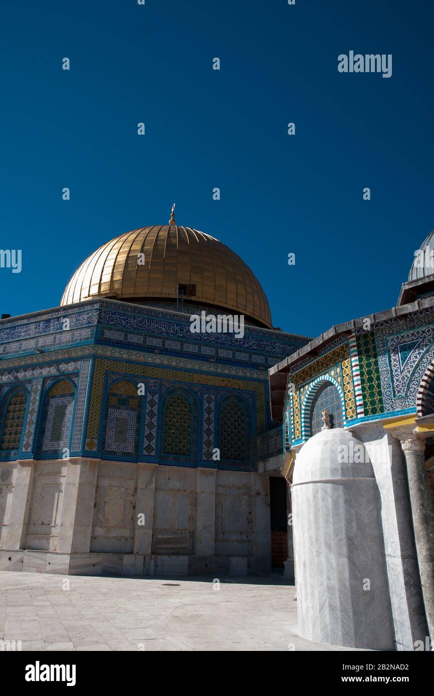 Mosque archaeology and pray on jerusalem temple mount Stock Photo - Alamy