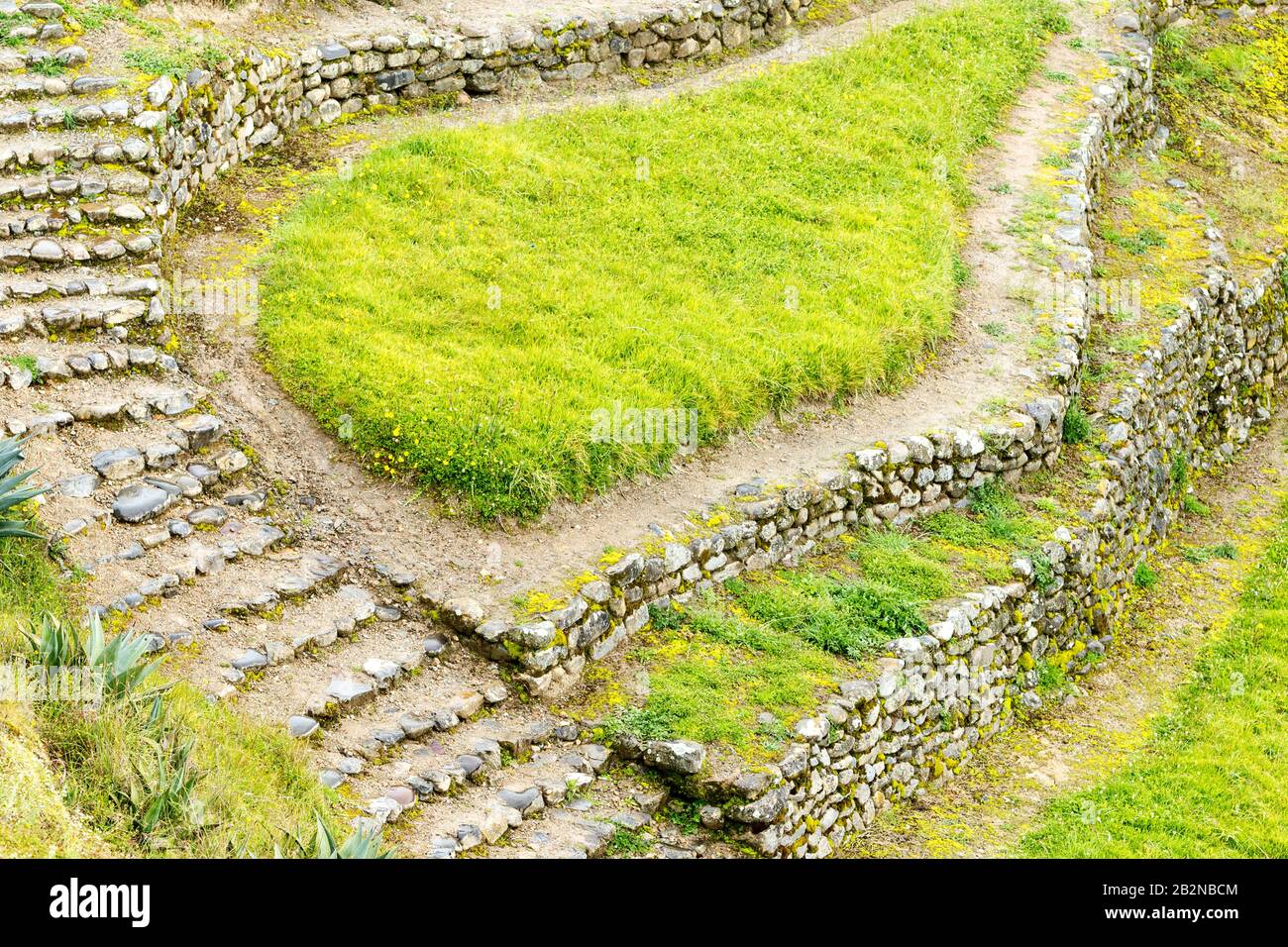 Inca Silo Construction Ruins At Ingapirca Modern Ecuador Stock Photo ...