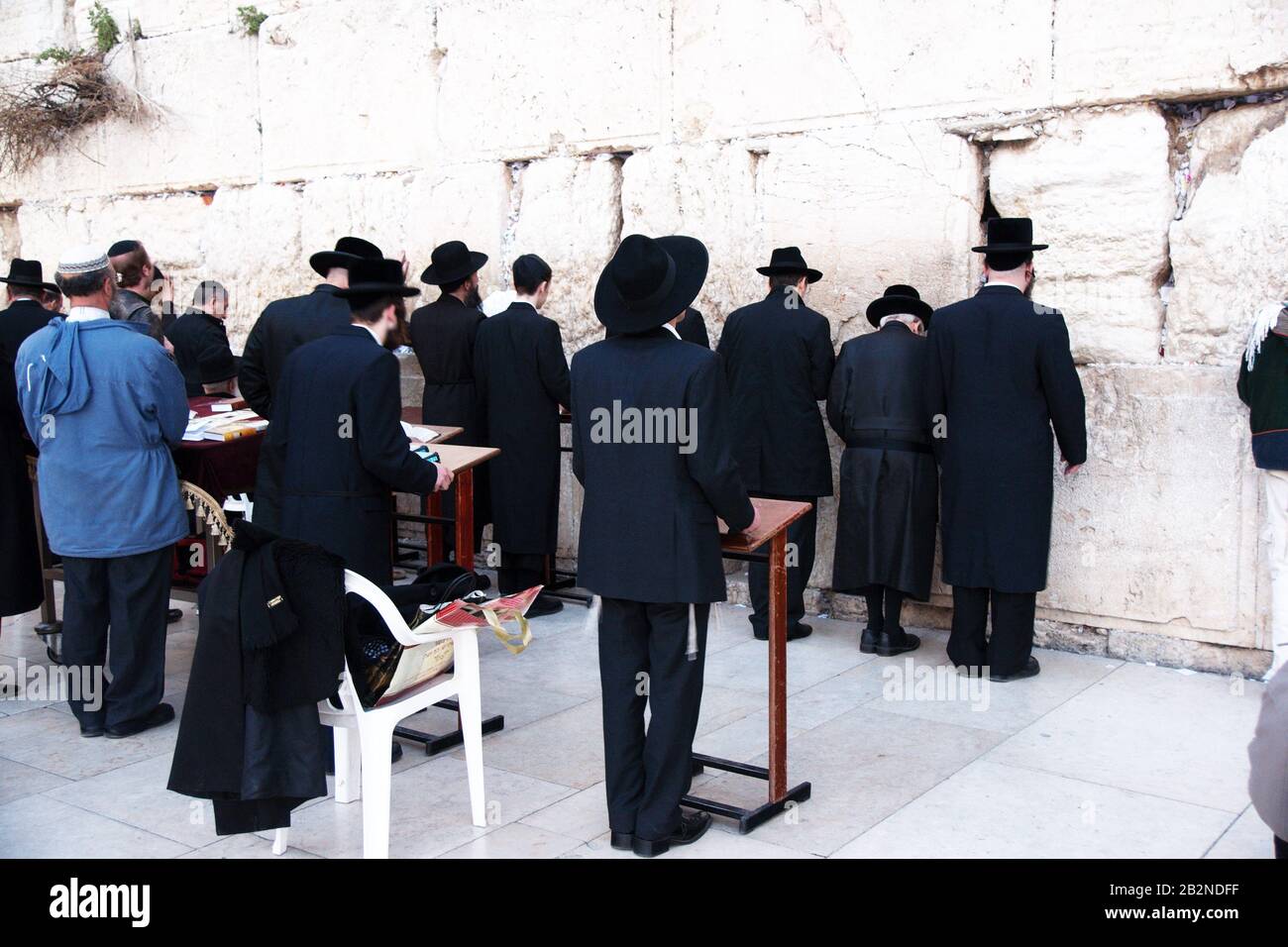 Holy jewish place - the temple western wall Stock Photo - Alamy
