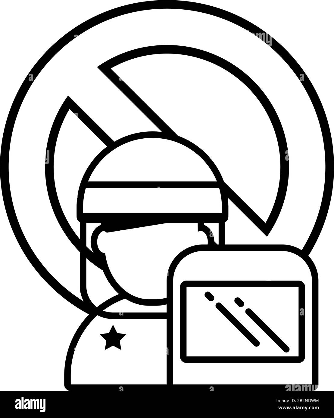 police riot officer in uniform with shield vector illustration design ...