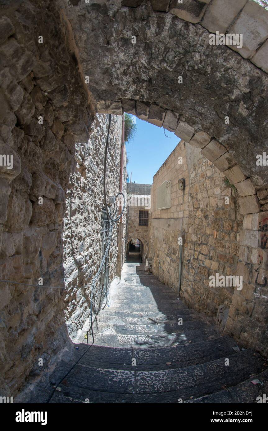 Tourism in Jerusalem, capital of Israel, street walking Stock Photo - Alamy