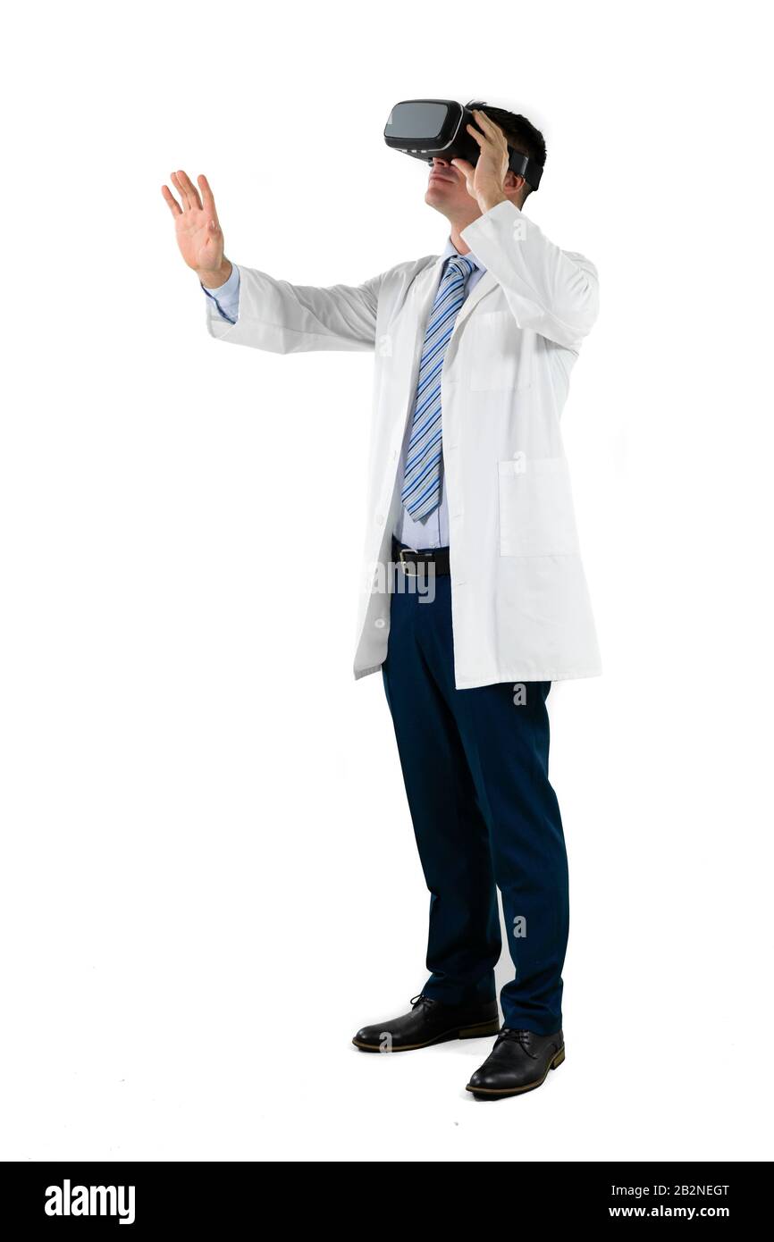 3d space with virtual reality Cut Out Stock Images & Pictures - Alamy