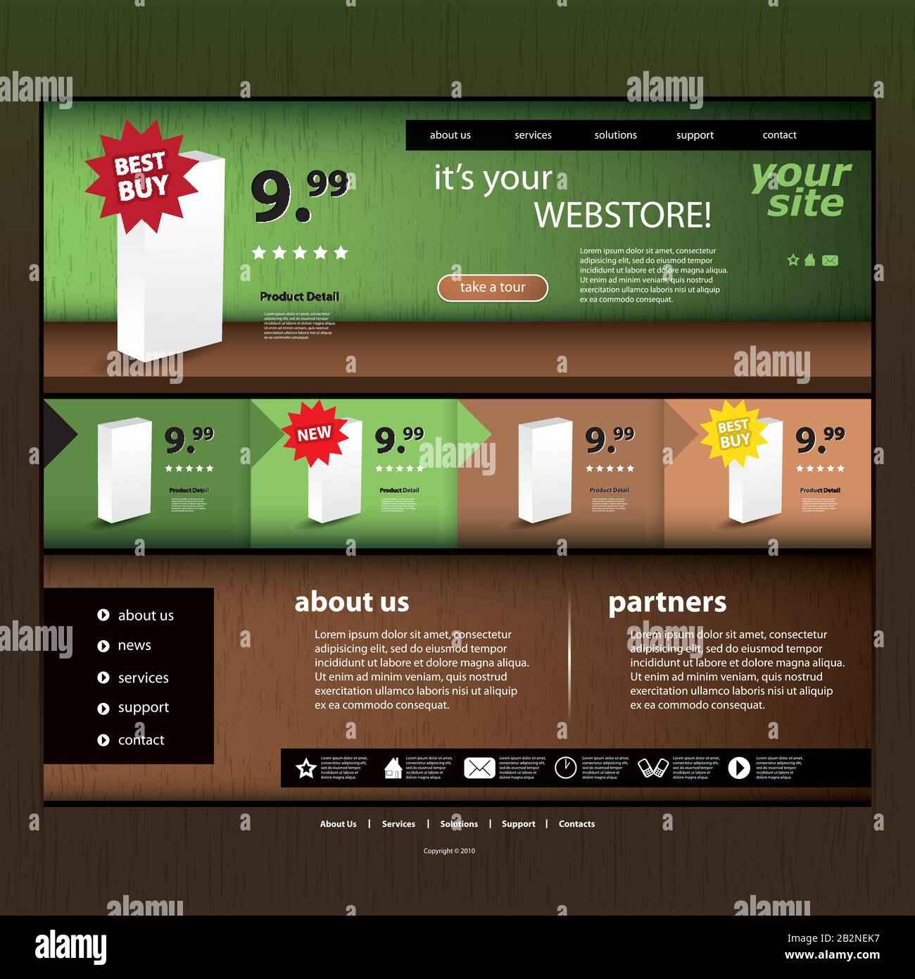 Webstore vector vectors hi-res stock photography and images - Alamy