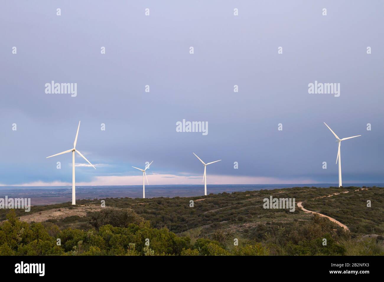 Minimal wind turbine landscape hi-res stock photography and images - Alamy
