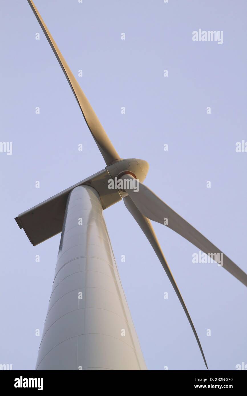 Wind turbines generating clean renewable energy Stock Photo - Alamy