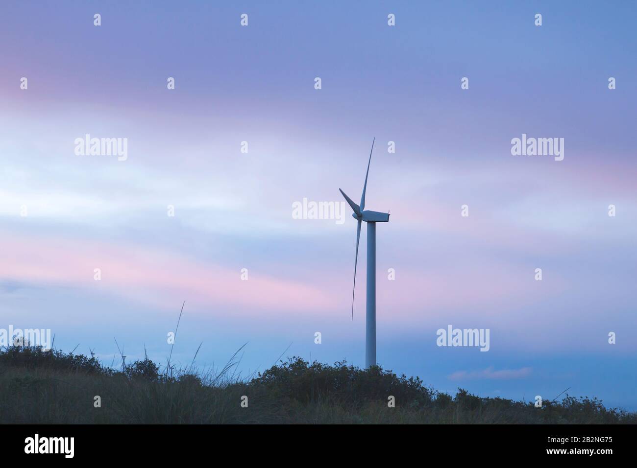 Wind turbines generating clean renewable energy Stock Photo - Alamy