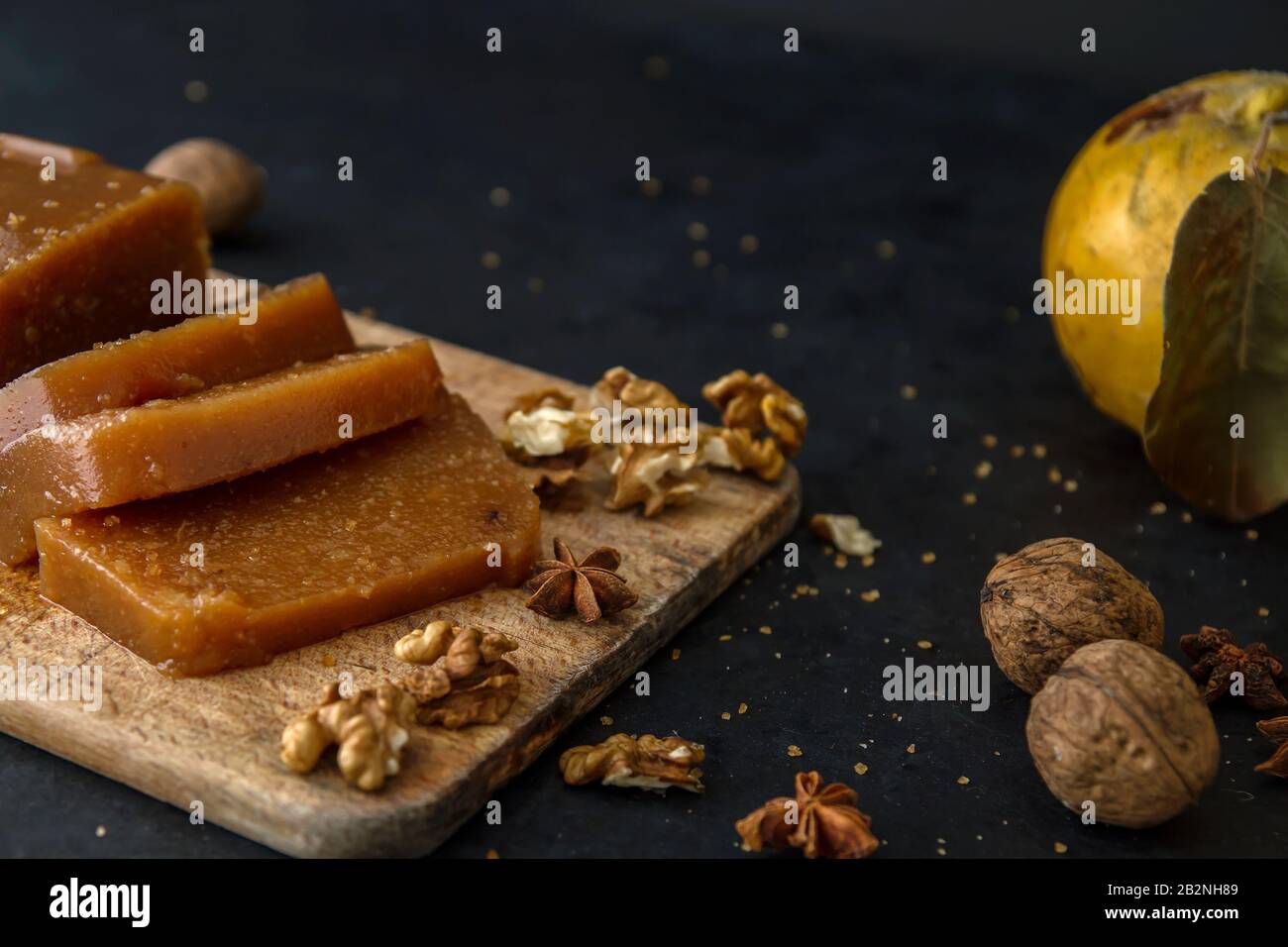 Traditional spanish quince candy recipe Stock Photo - Alamy