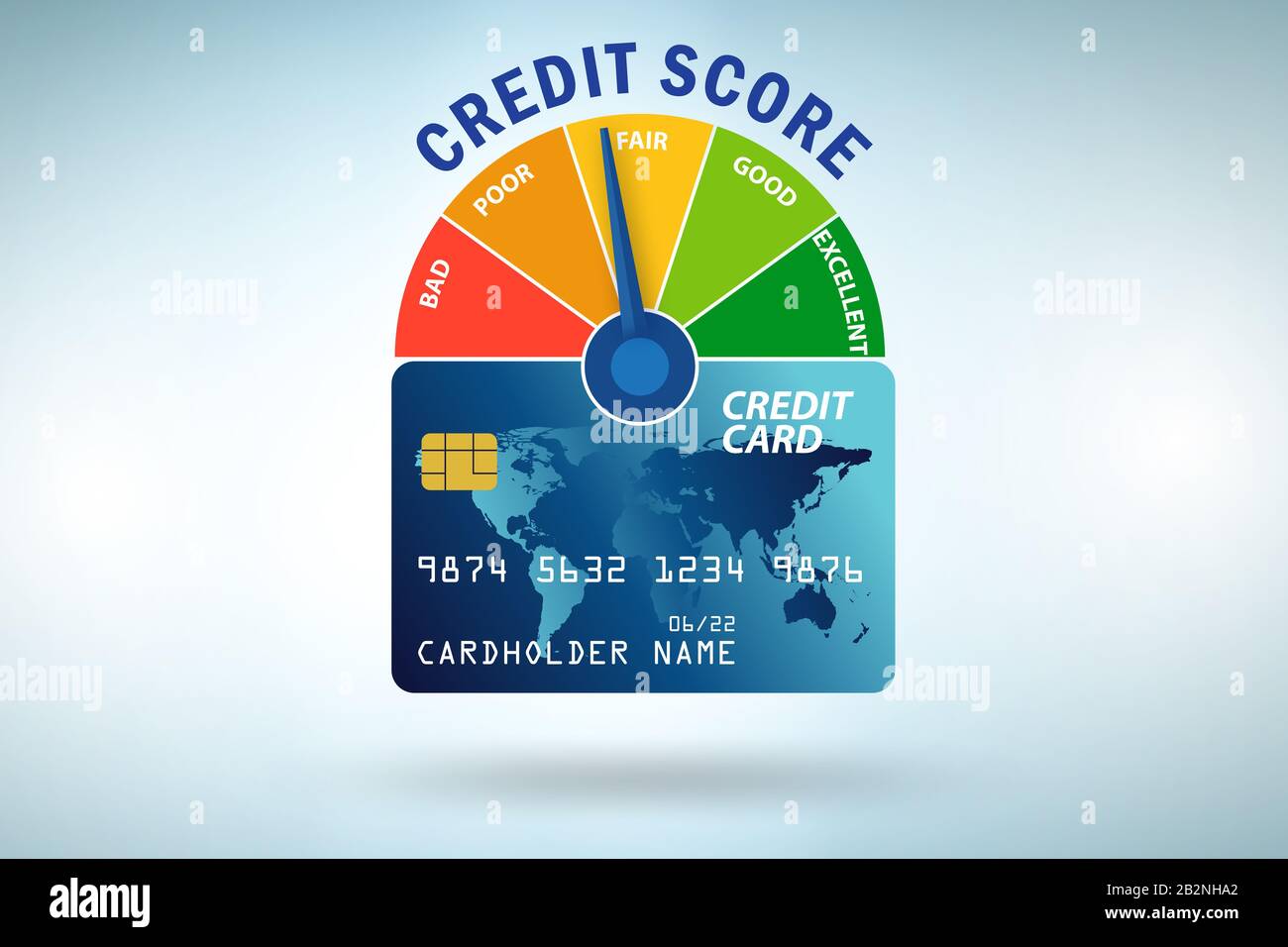 The credit score concept - 3d rendering Stock Photo - Alamy