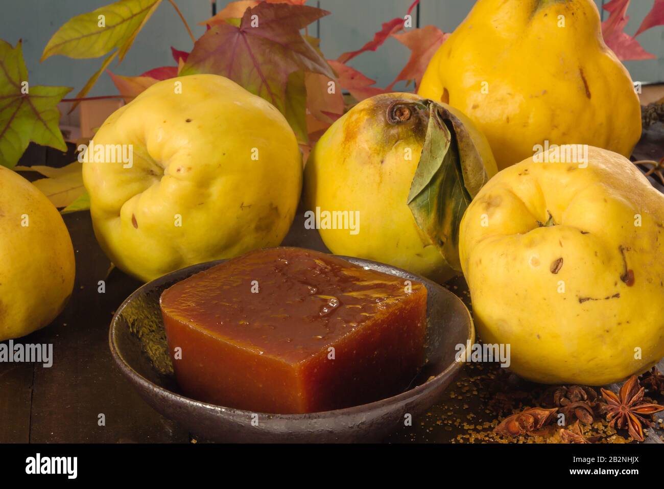 Traditional spanish quince candy recipe Stock Photo - Alamy