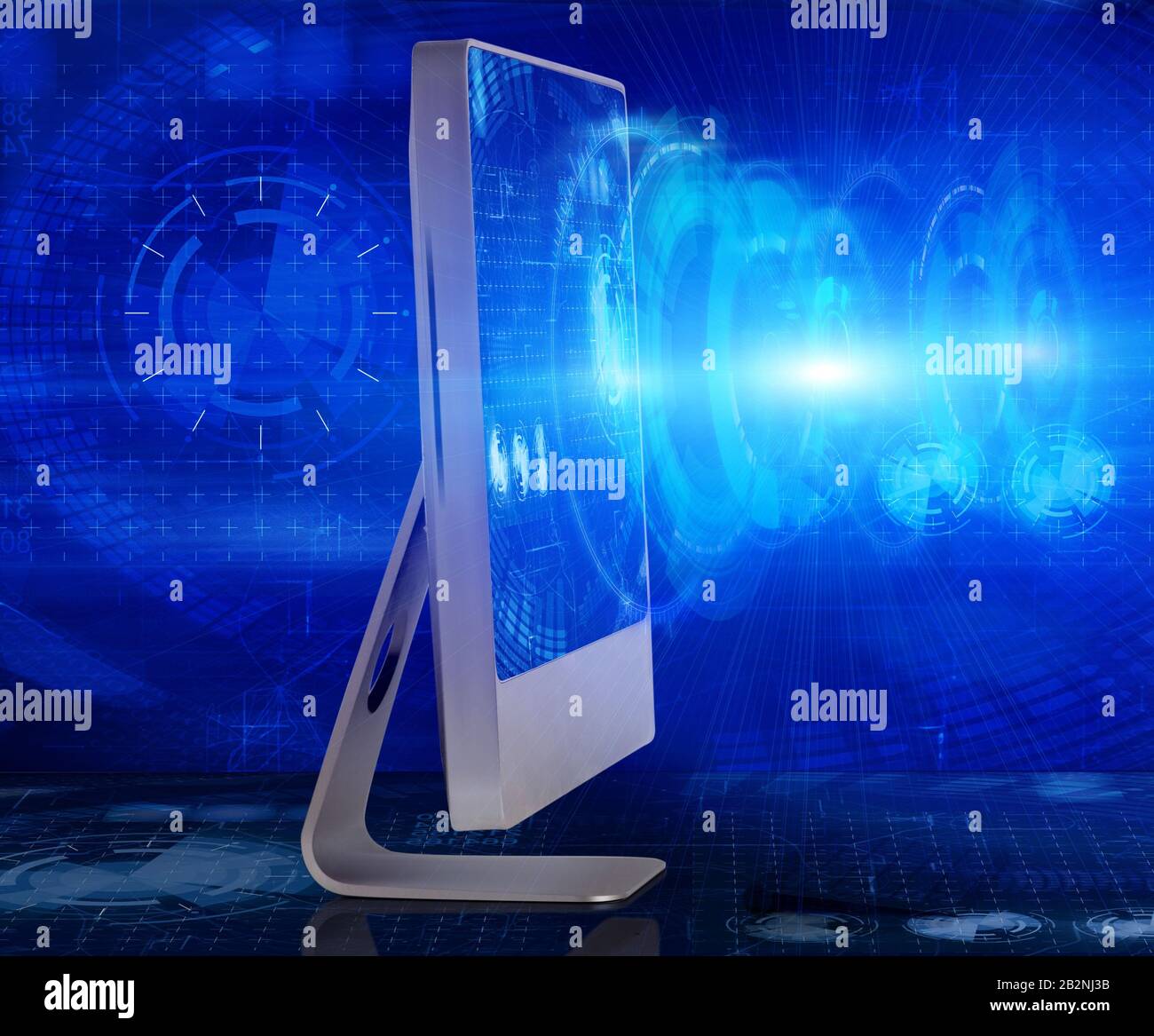 The computer screen in business concept Stock Photo - Alamy