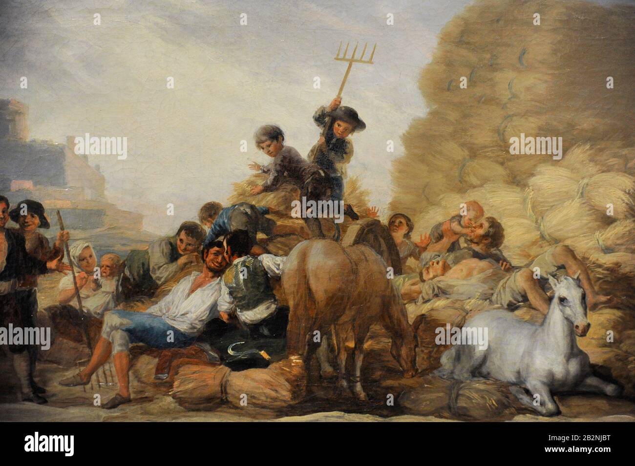 The snowstorm or winter. 1786. goya hi-res stock photography and images ...