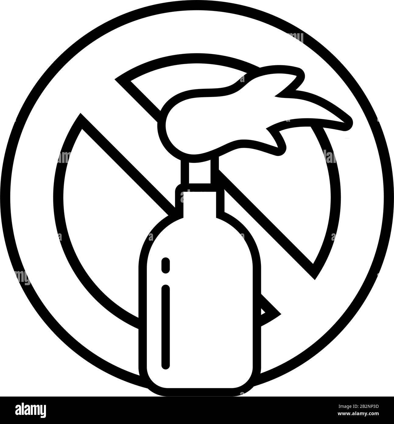 fire bottle, symbol violence on white background vector illustration ...
