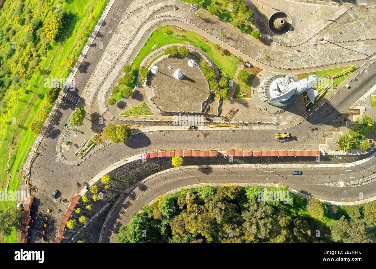 Virgin Of Panecillo Quito Ecuador Aerial Shot Of The Iconic City ...