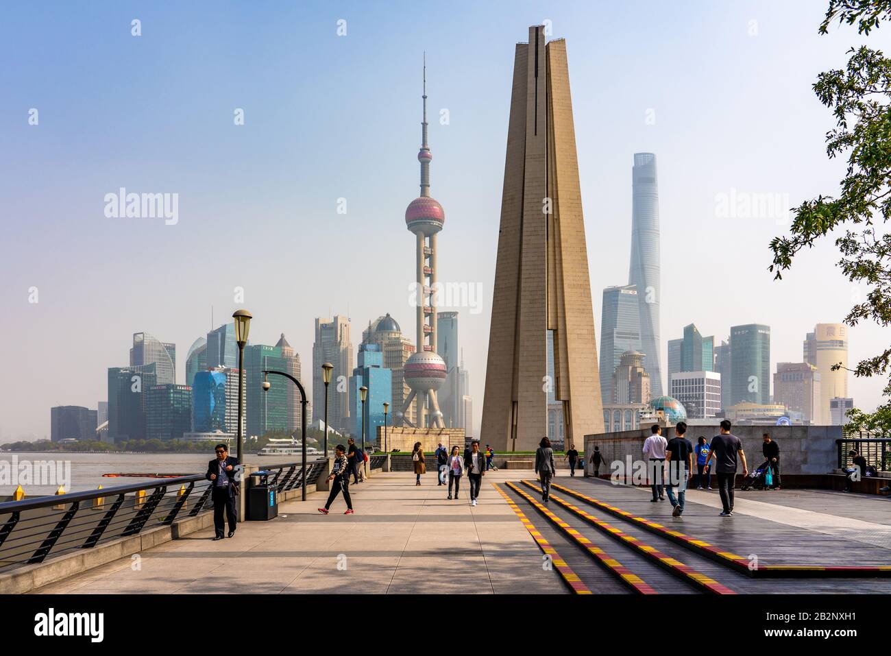 SHANGHAI, CHINA, OCTOBER 29: View of the Monument to the People's ...