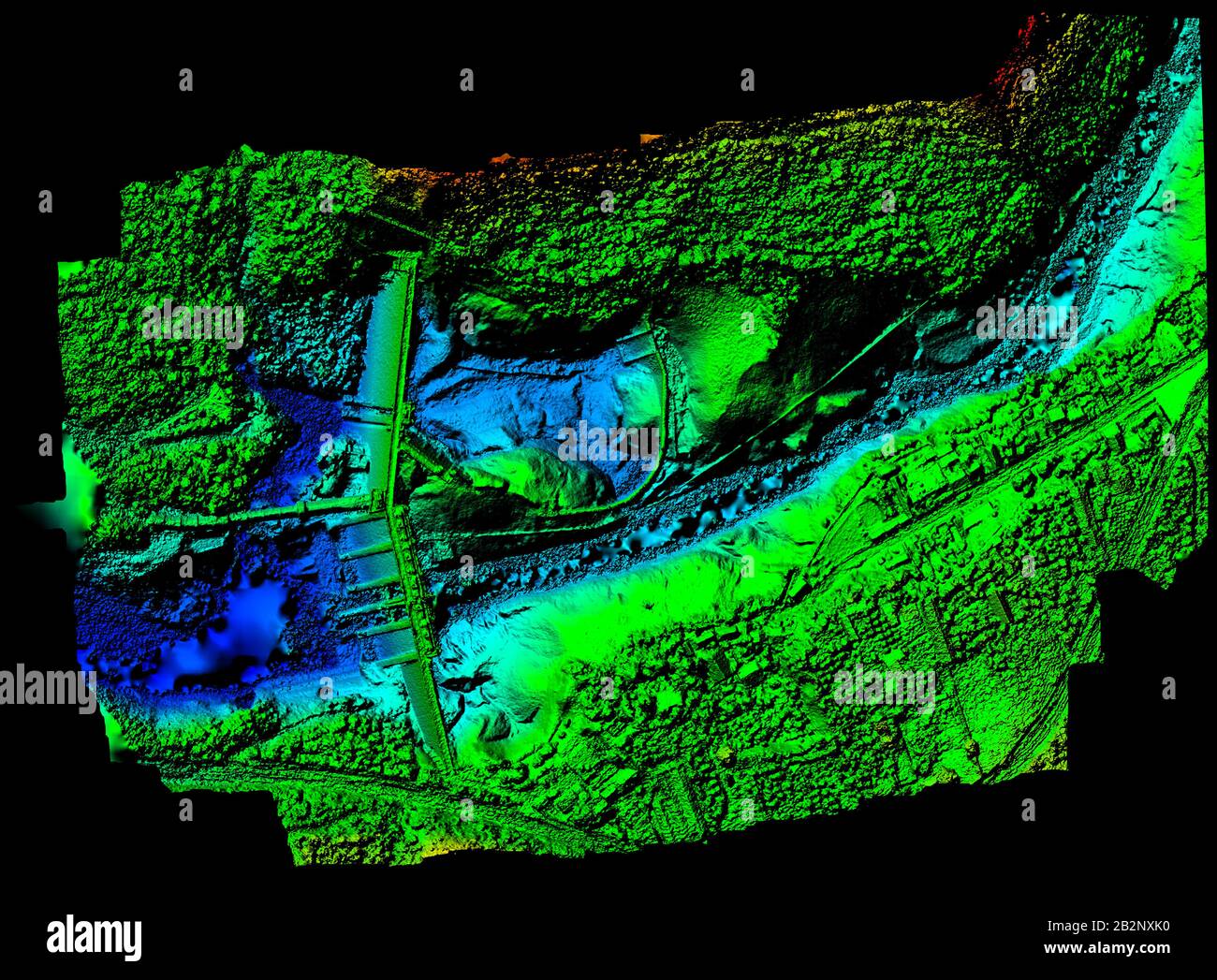 High Resolution Digital Elevation Model Of Agoyan Hydroelectric Dam In ...