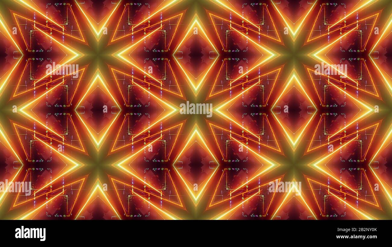 seamless abstract futuristic pattern 3d rendering illustration Stock ...