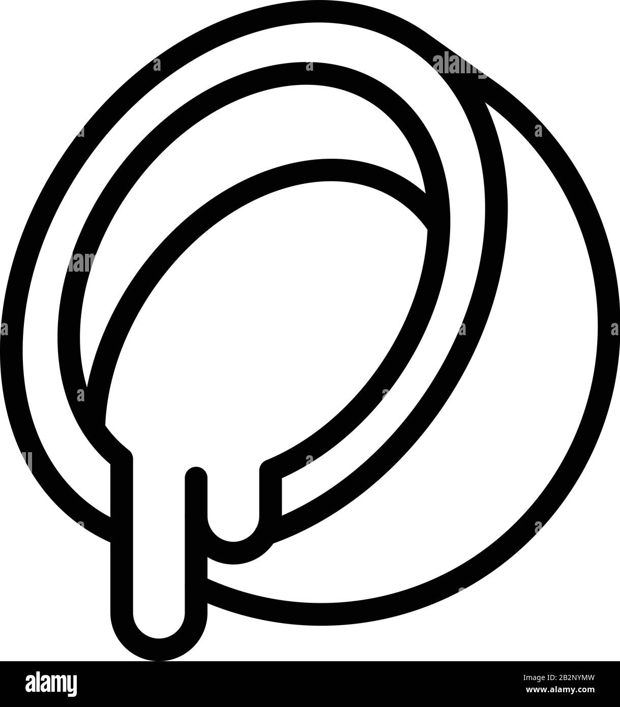 Shell line solid icon Cut Out Stock Images & Pictures - Alamy