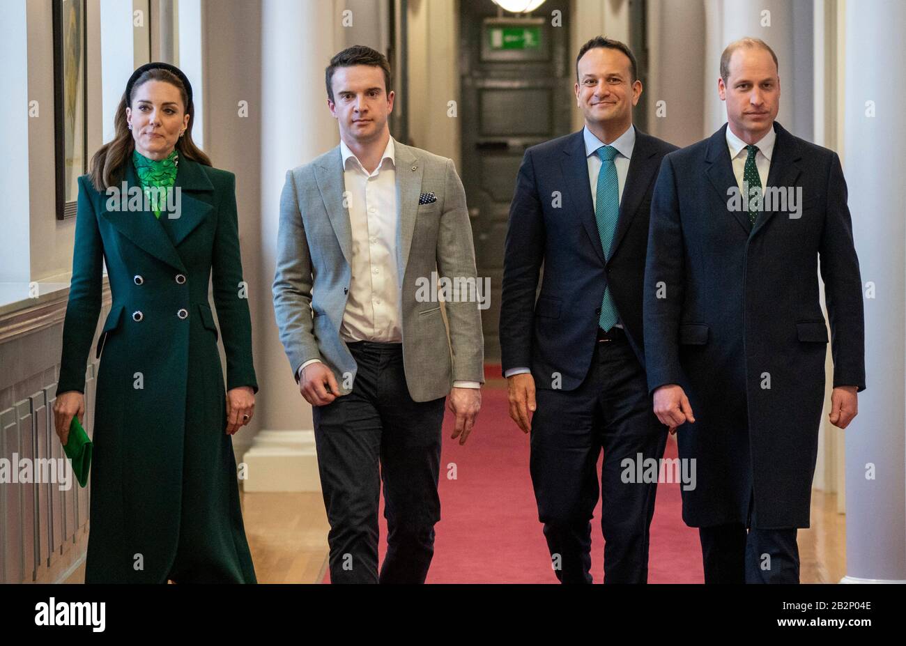 Leo varadkar second right government buildings hi-res stock photography ...