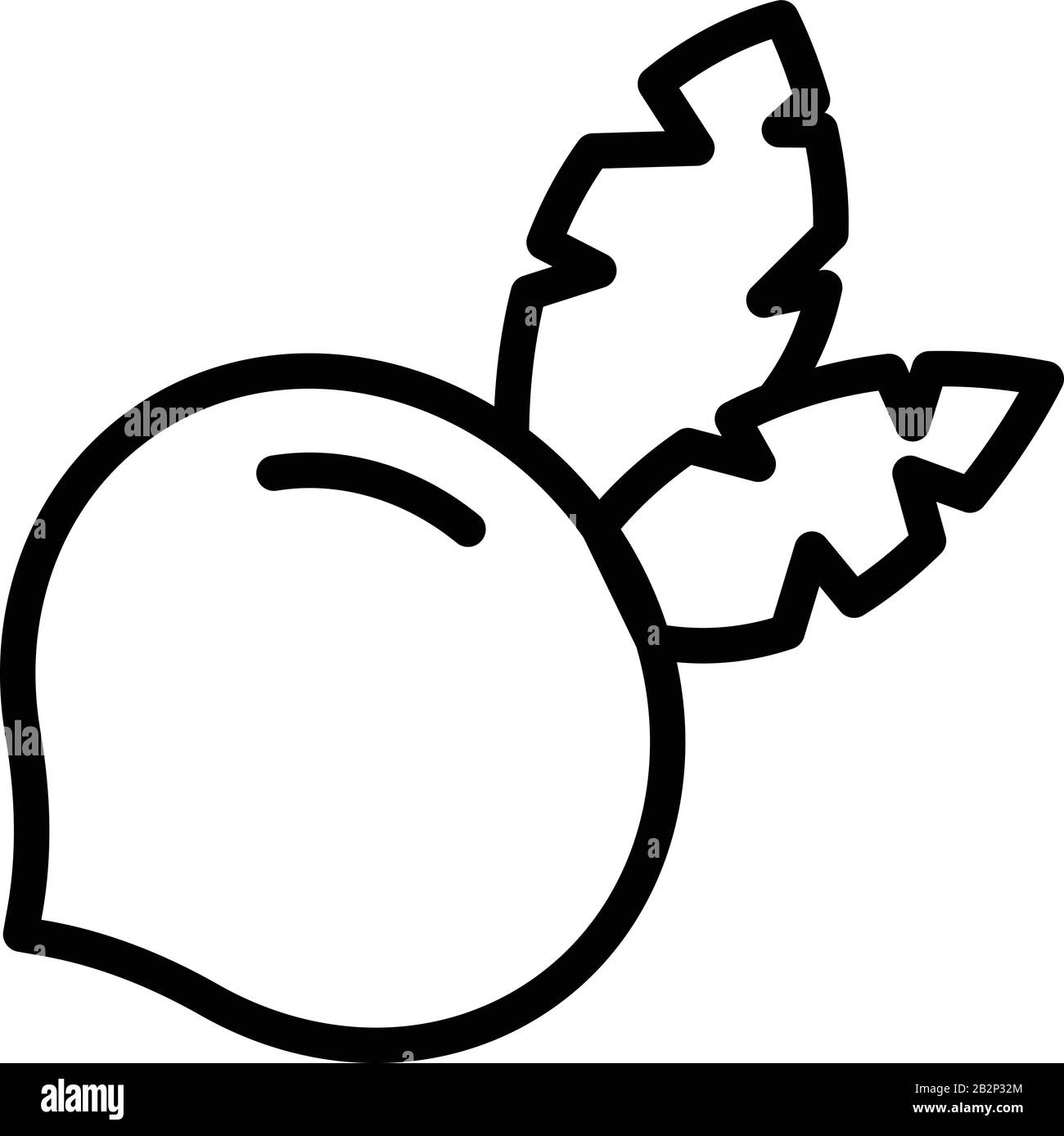 Radish icon, outline style Stock Vector Image & Art - Alamy
