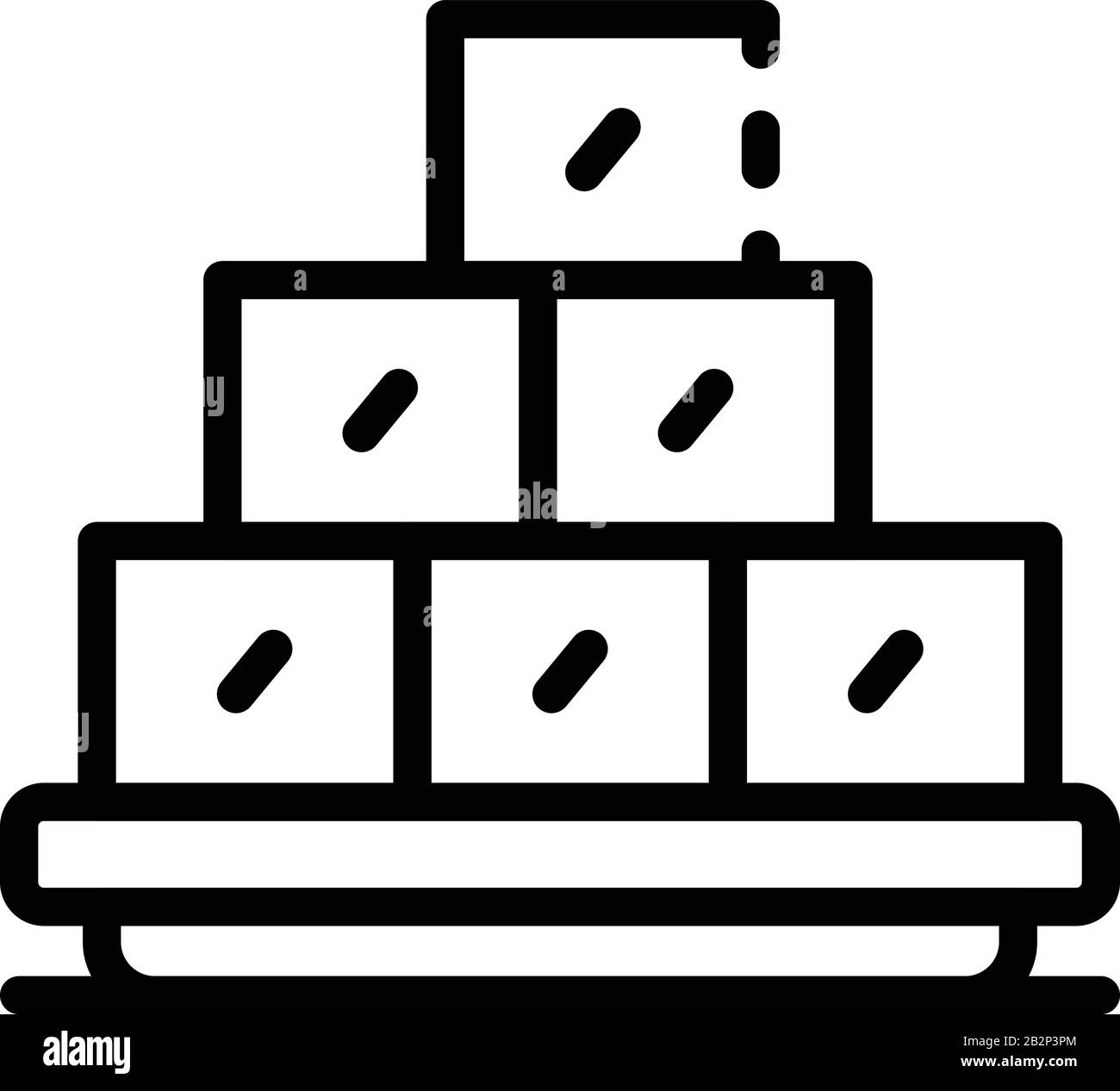 Brick stone stack icon, outline style Stock Vector Image & Art - Alamy