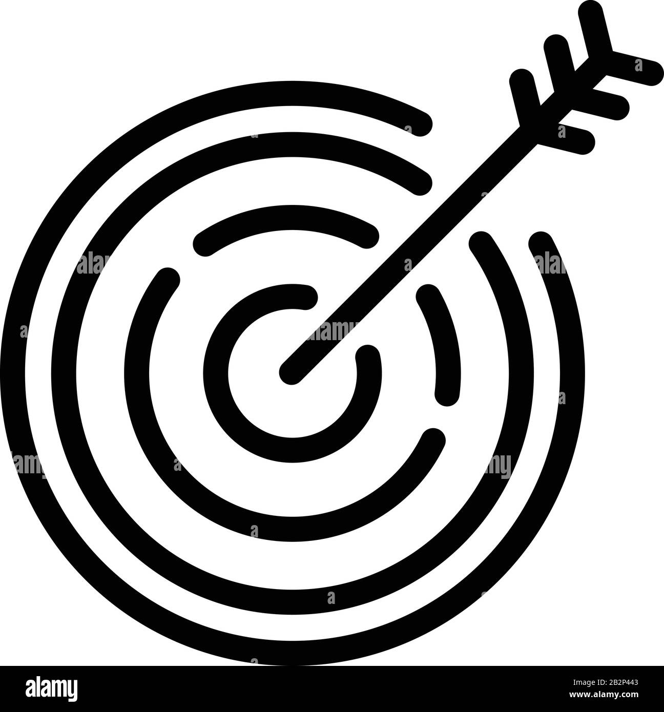 Business target icon, outline style Stock Vector Image & Art - Alamy