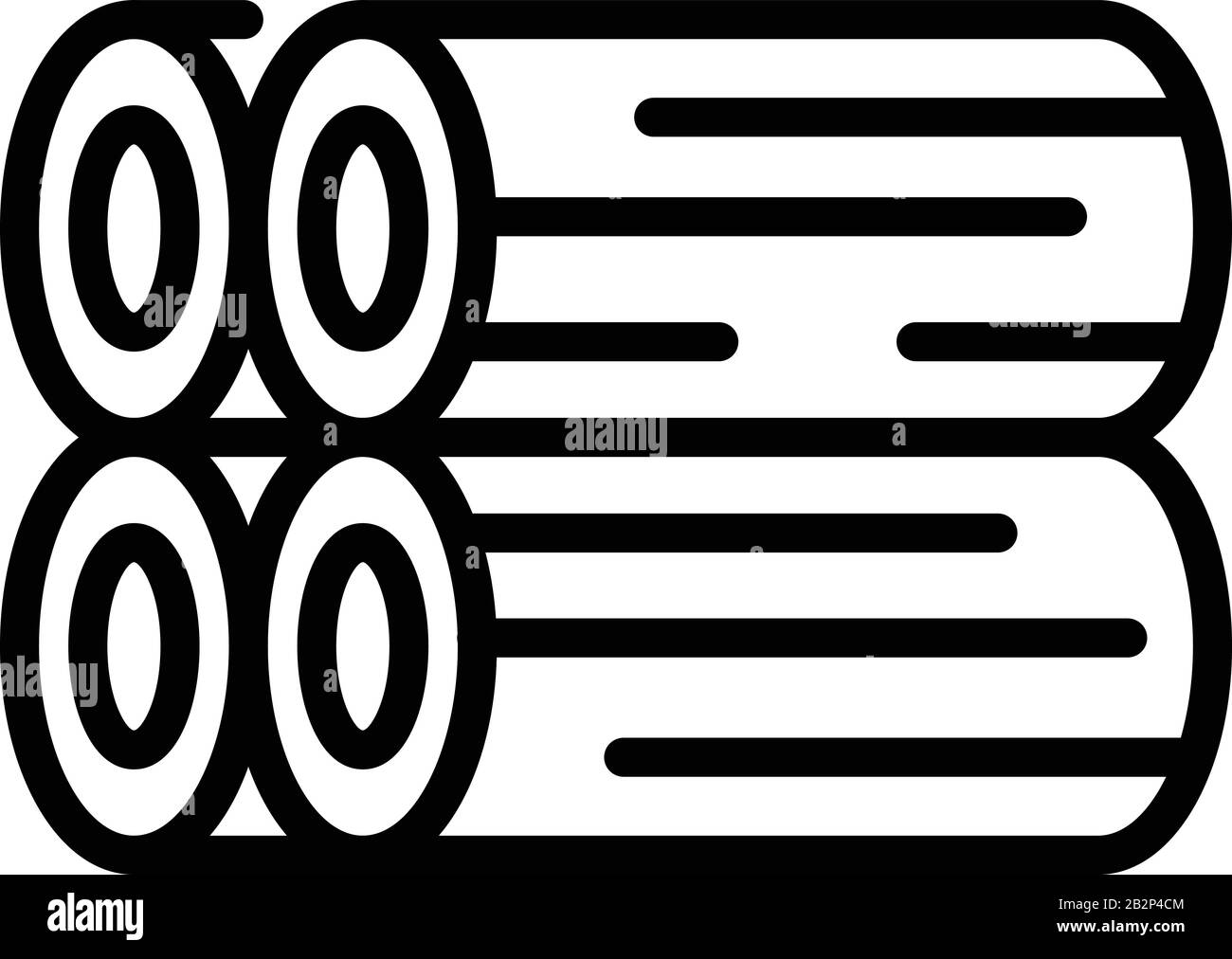 Metal pipes icon, outline style Stock Vector Image & Art - Alamy