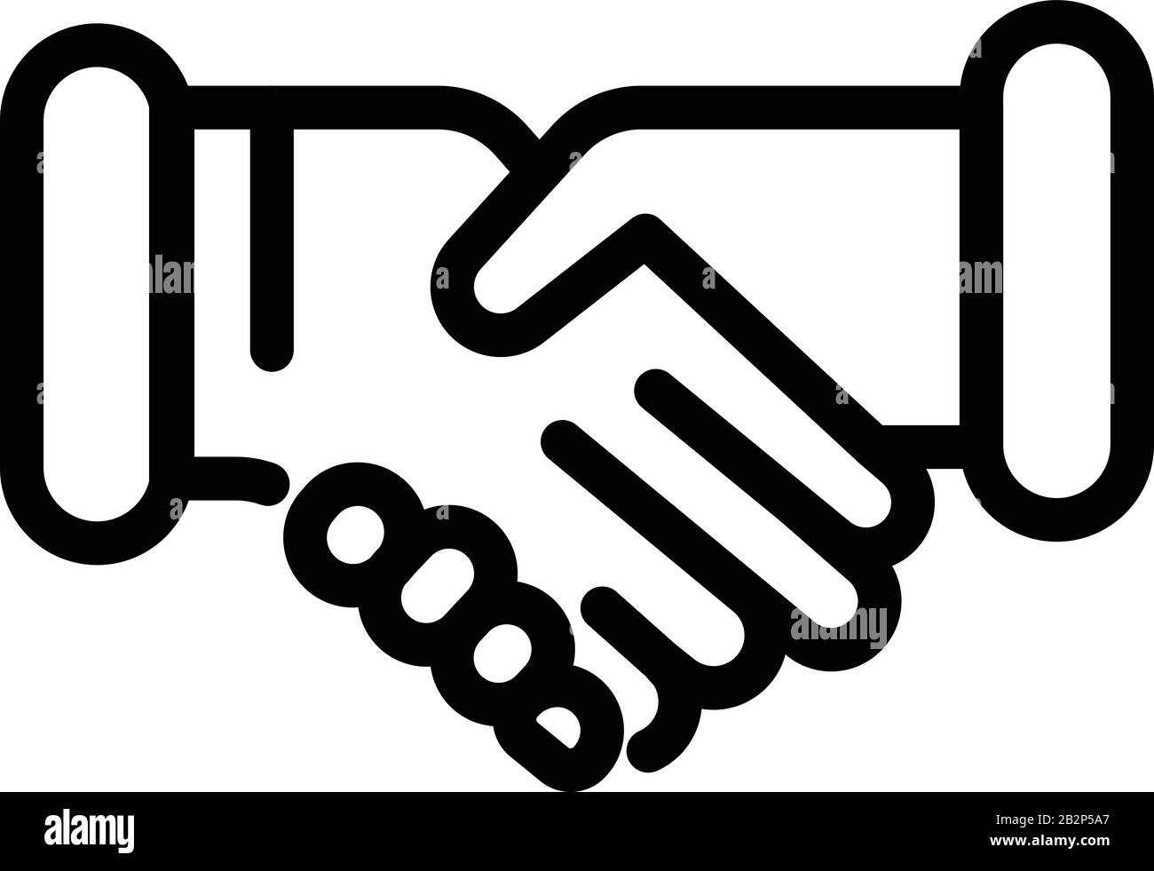 Handshake icon, outline style Stock Vector Image & Art - Alamy
