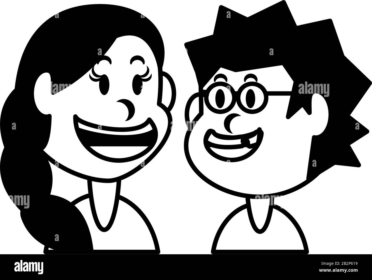 children smiling on white background vector illustration design Stock ...