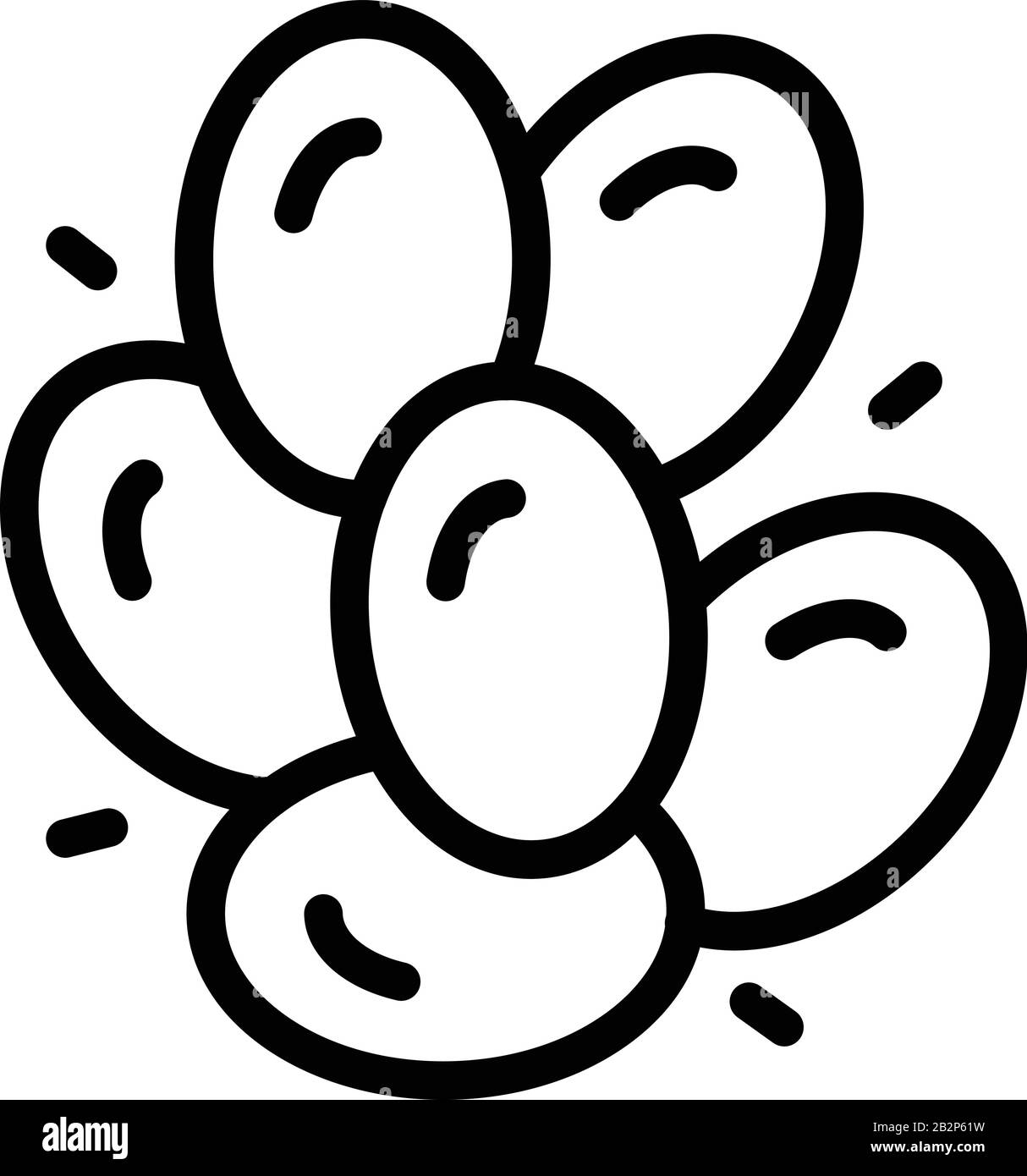 Walnut outline icon fruit Black and White Stock Photos & Images - Alamy