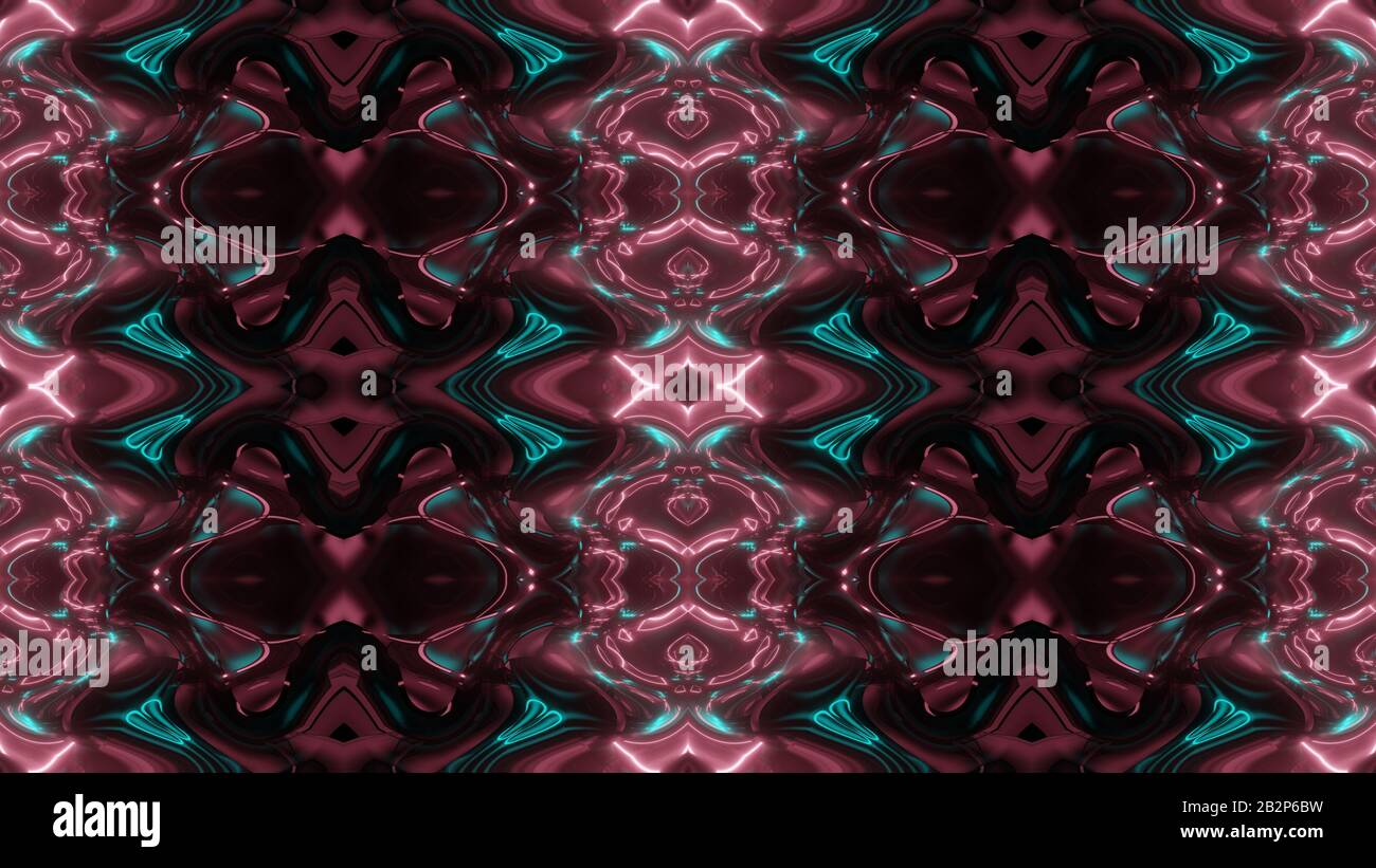 seamless abstract futuristic pattern 3d rendering illustration Stock ...