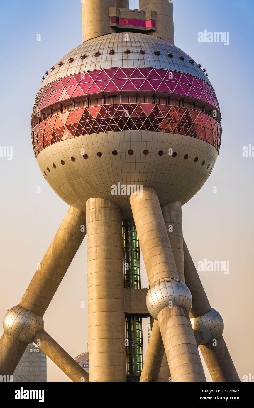 SHANGHAI, CHINA, OCTOBER 30: Close up architecture of the Oriental ...
