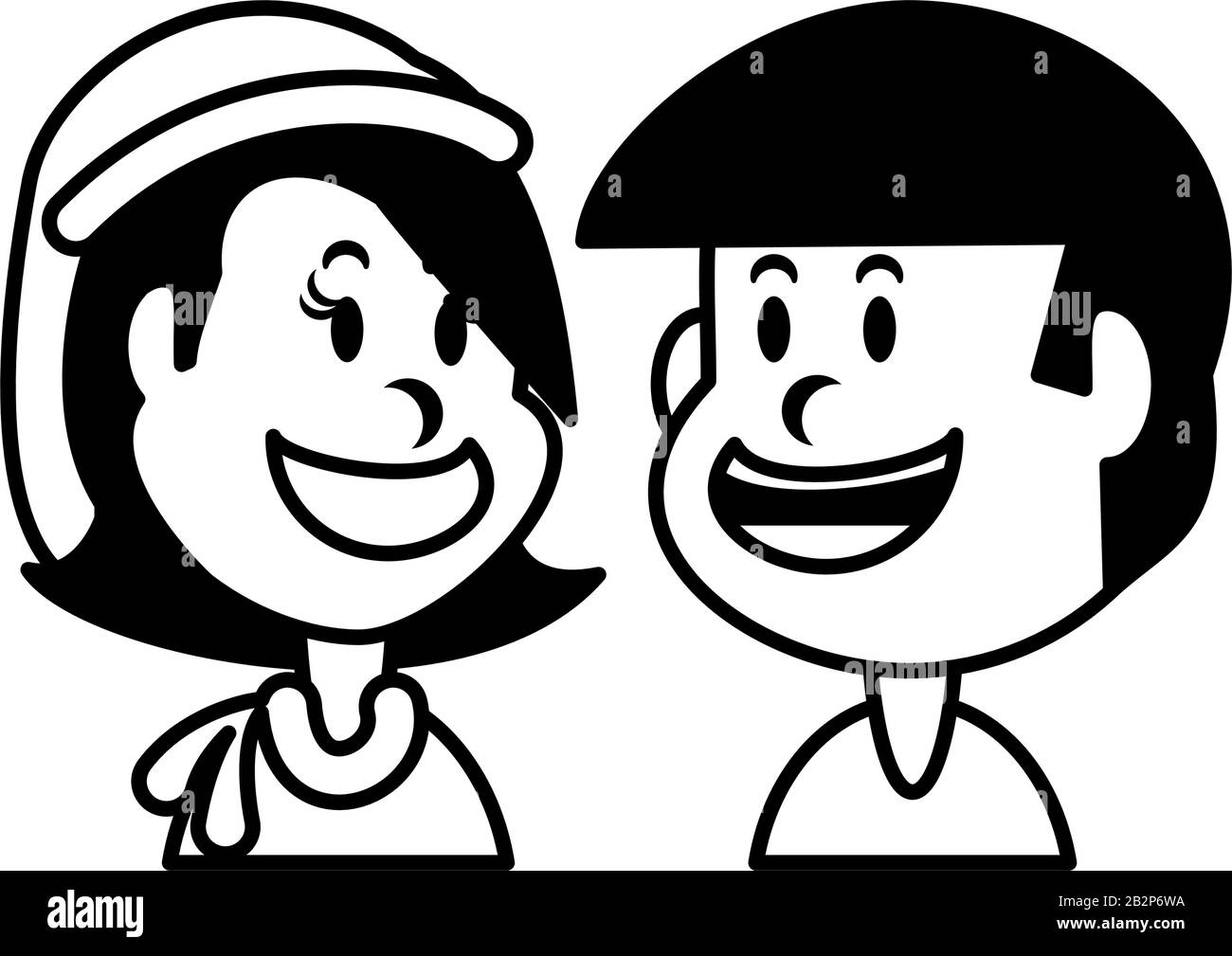 children smiling on white background vector illustration design Stock ...