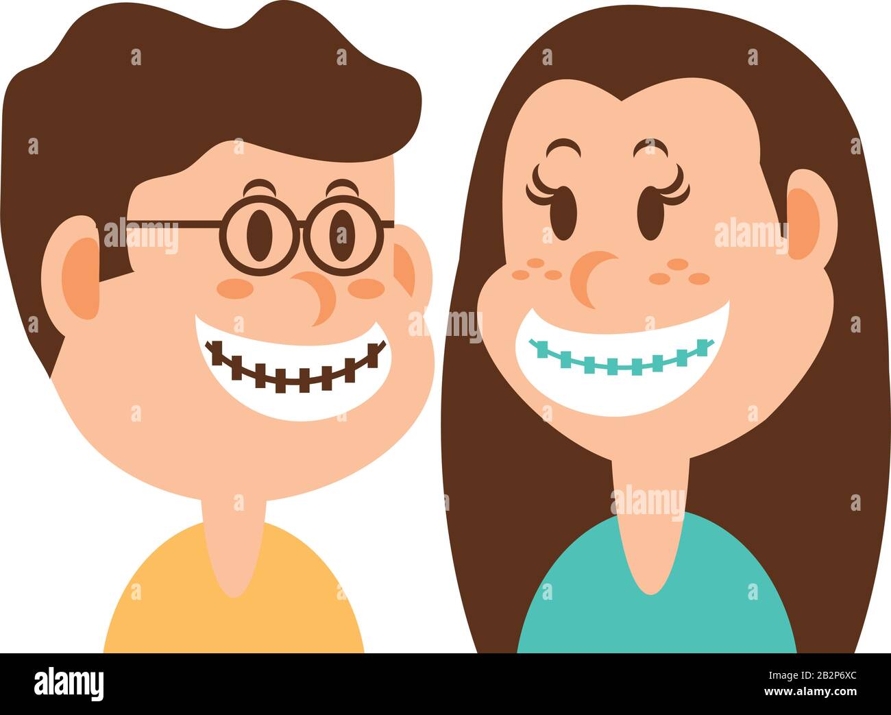 children smiling on white background vector illustration design Stock ...