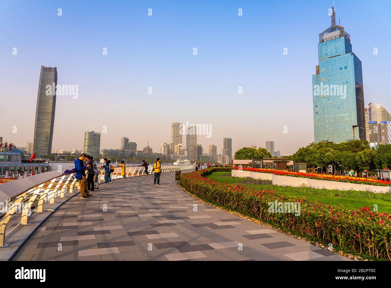 SHANGHAI, CHINA, OCTOBER 30: The riverside area along the Pearl River ...