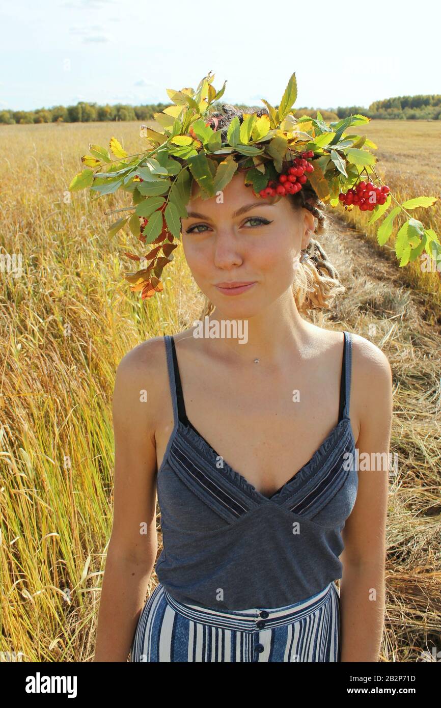 Beautiful slavic girl face hi-res stock photography and images - Alamy