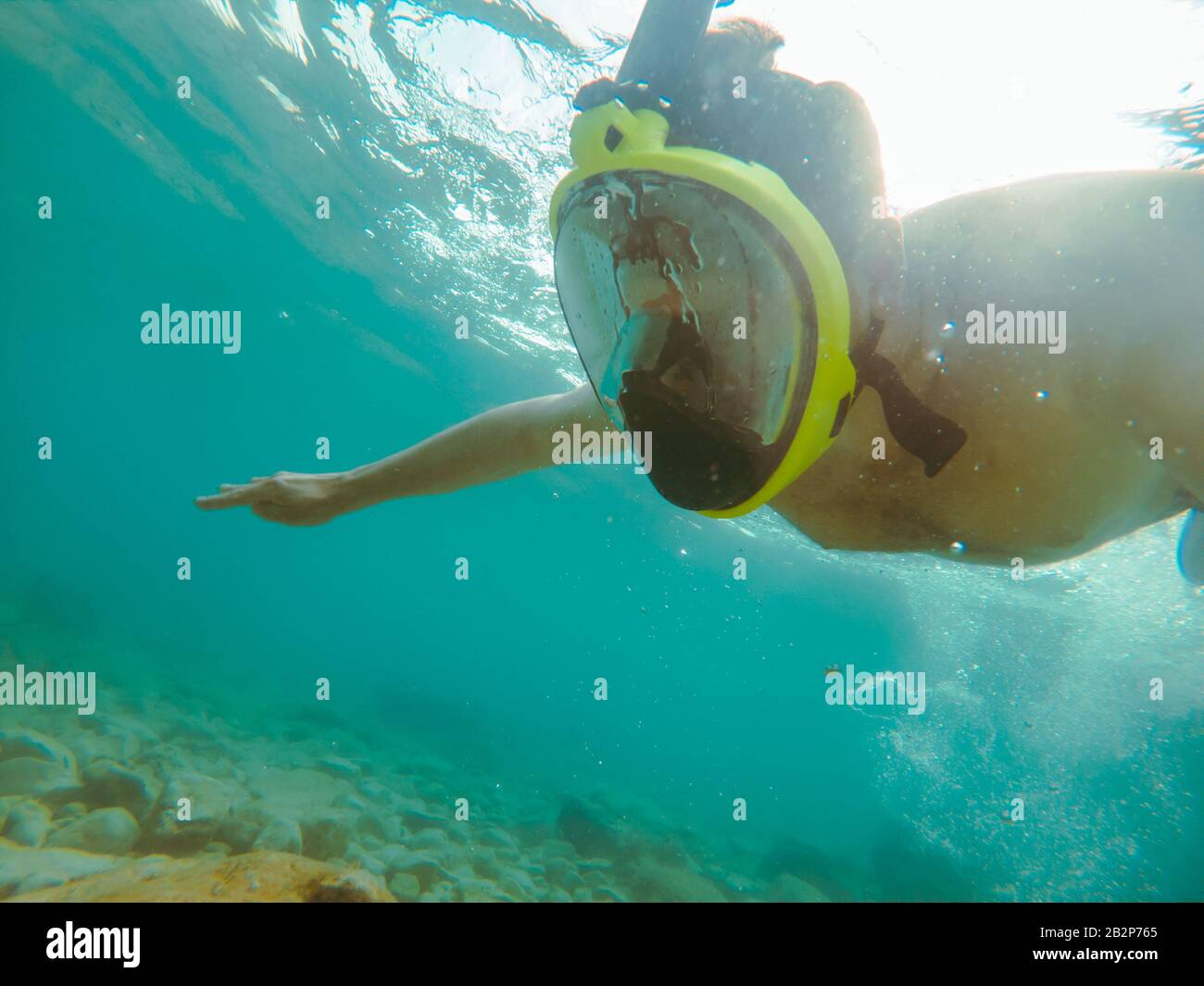 Red sea snorkel man hi-res stock photography and images - Alamy