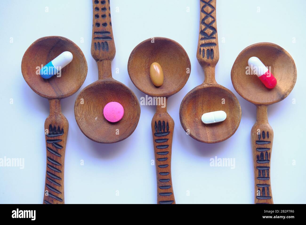 Pill container spoon hi-res stock photography and images - Alamy