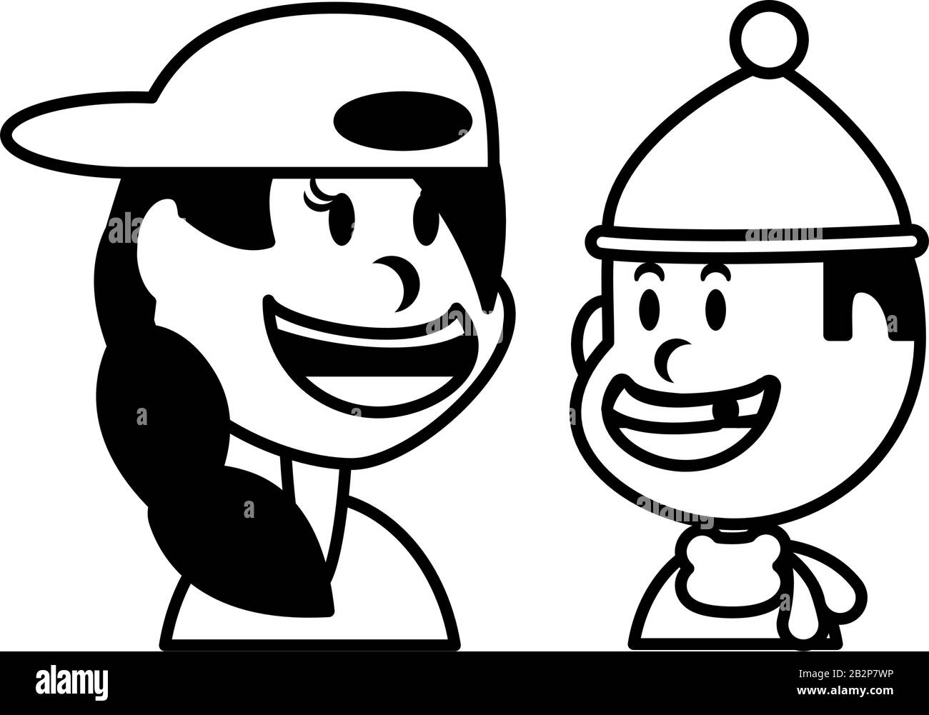children smiling on white background vector illustration design Stock ...