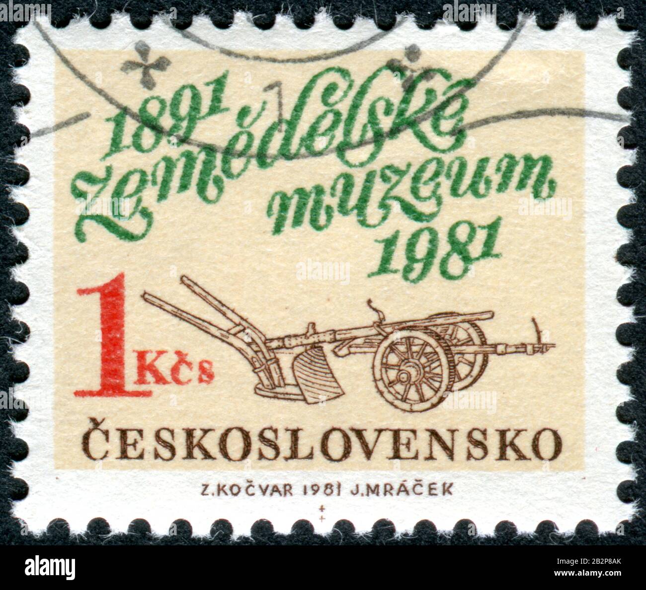 CZECHOSLOVAKIA - CIRCA 1981: A stamp printed in Czechoslovakia, issued ...
