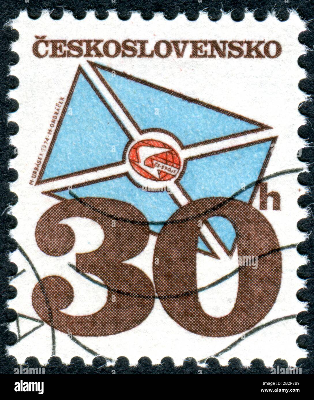 CZECHOSLOVAKIA - CIRCA 1974: A stamp printed in Czechoslovakia, shows a ...