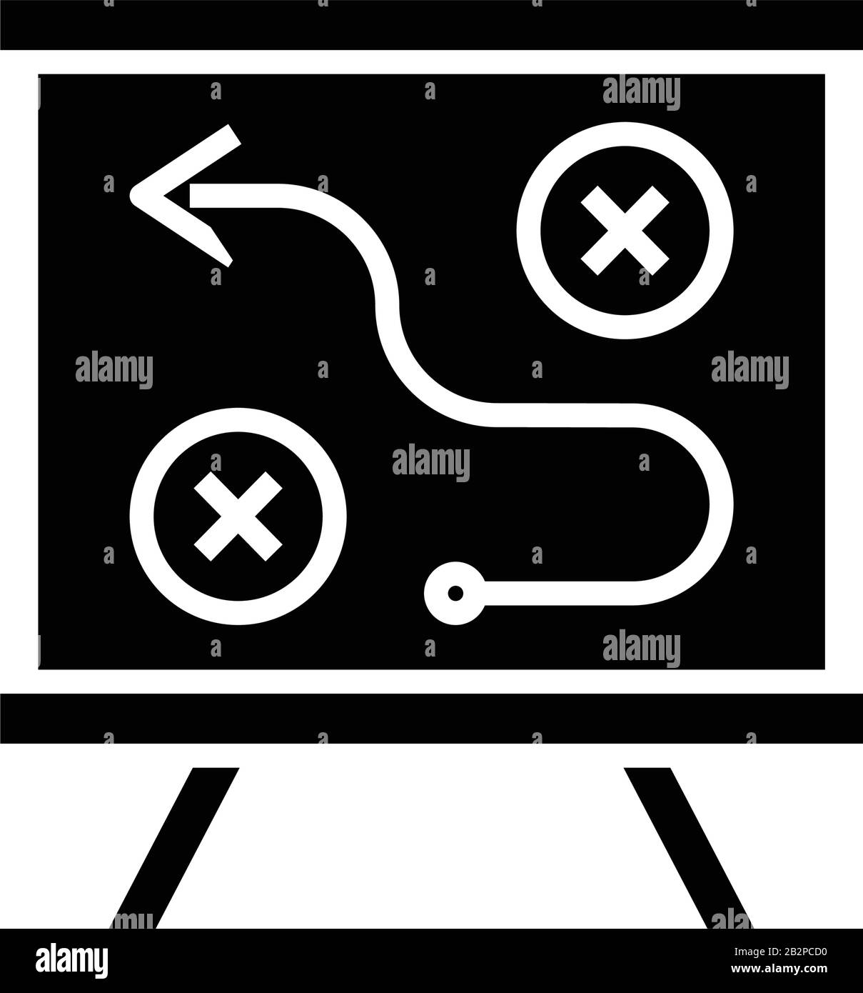 Map destinations black icon, concept illustration, vector flat symbol ...