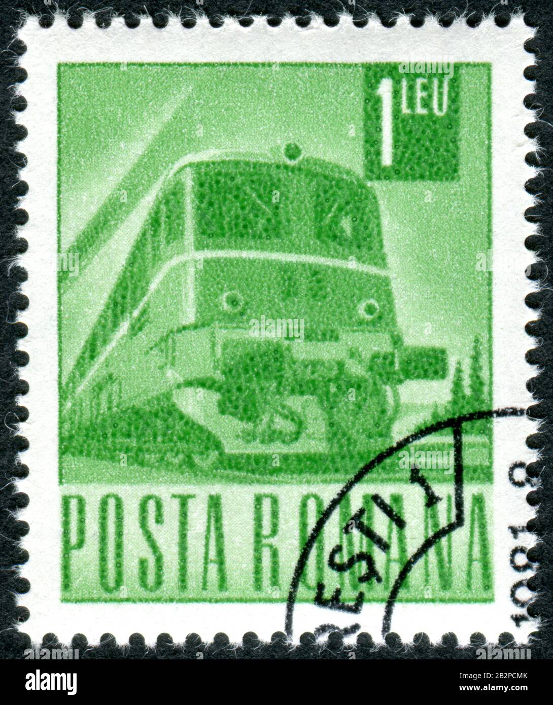 ROMANIA - CIRCA 1968: A stamp printed in Romania, depicted Diesel ...