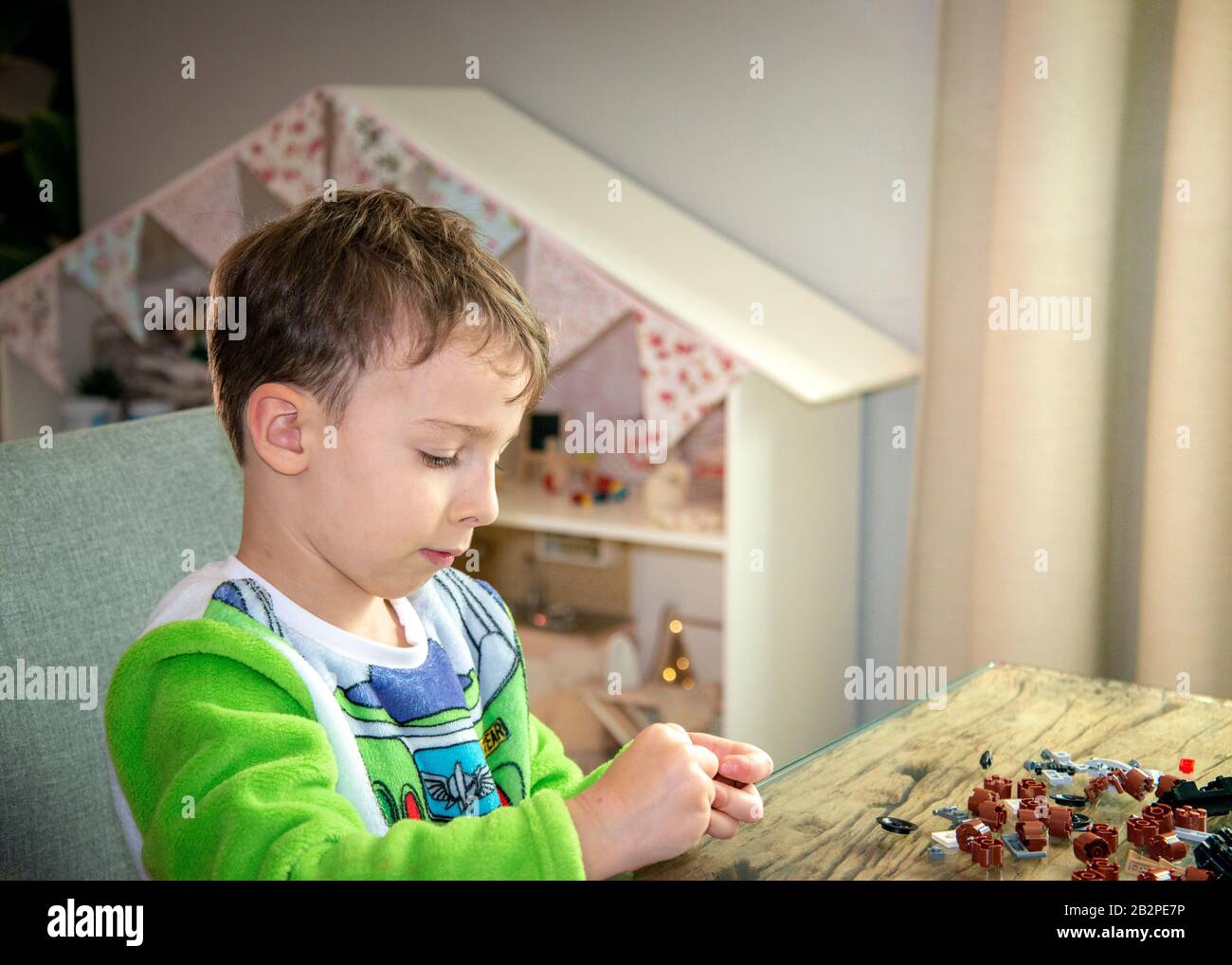Putting lego together hi-res stock photography and images - Alamy