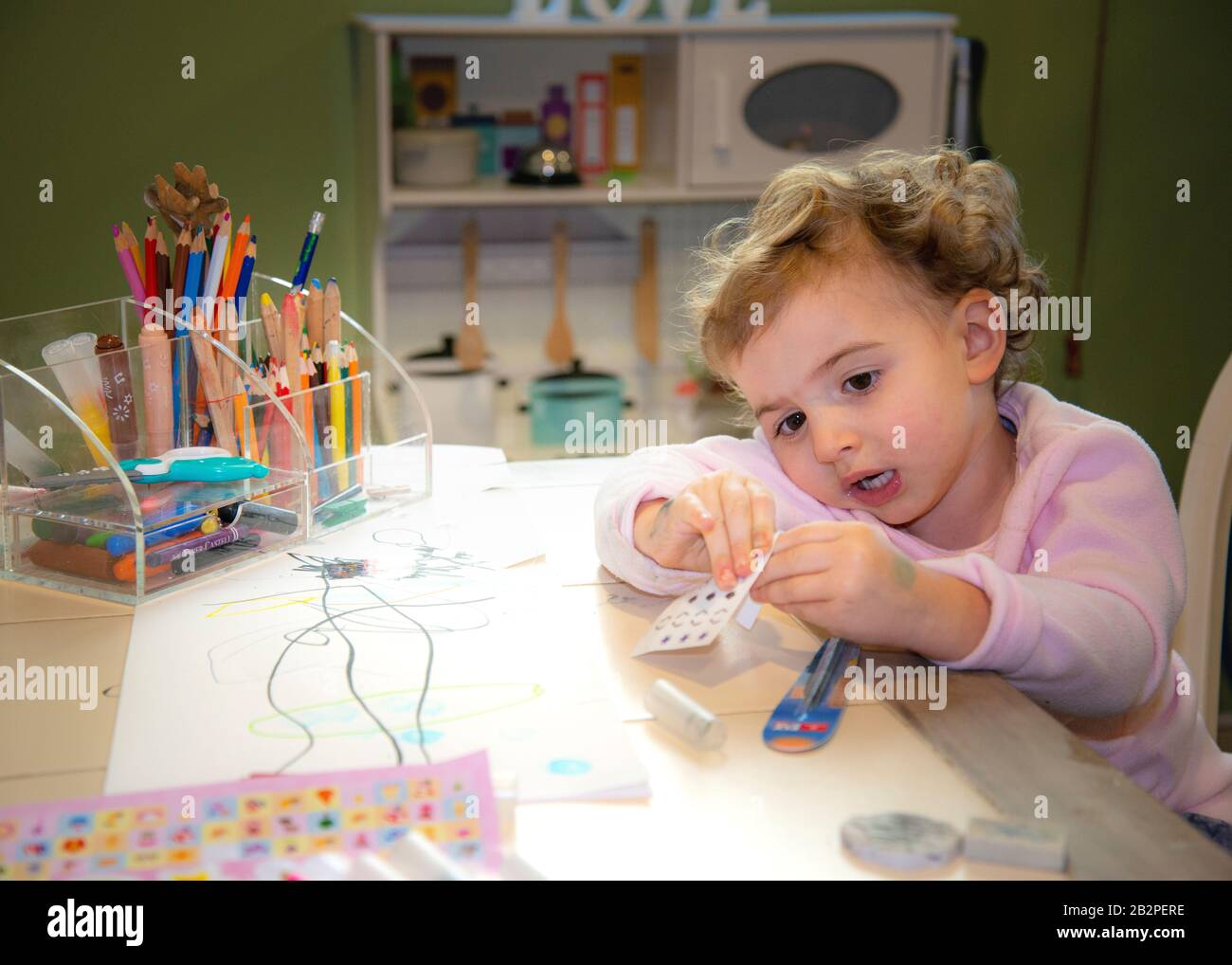 Home schooling crafts hi-res stock photography and images - Alamy