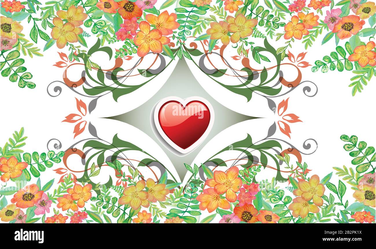 Butterfly flowers in cute Stock Vector Images - Alamy