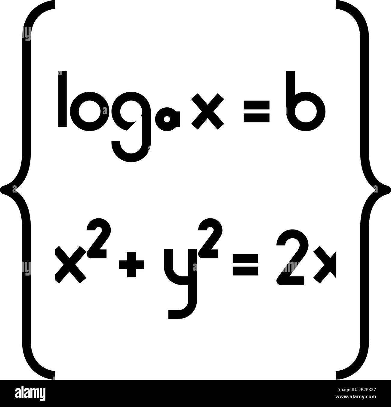 Math Functions Black Icon Concept Illustration Vector Flat Symbol Glyph Sign Stock Vector