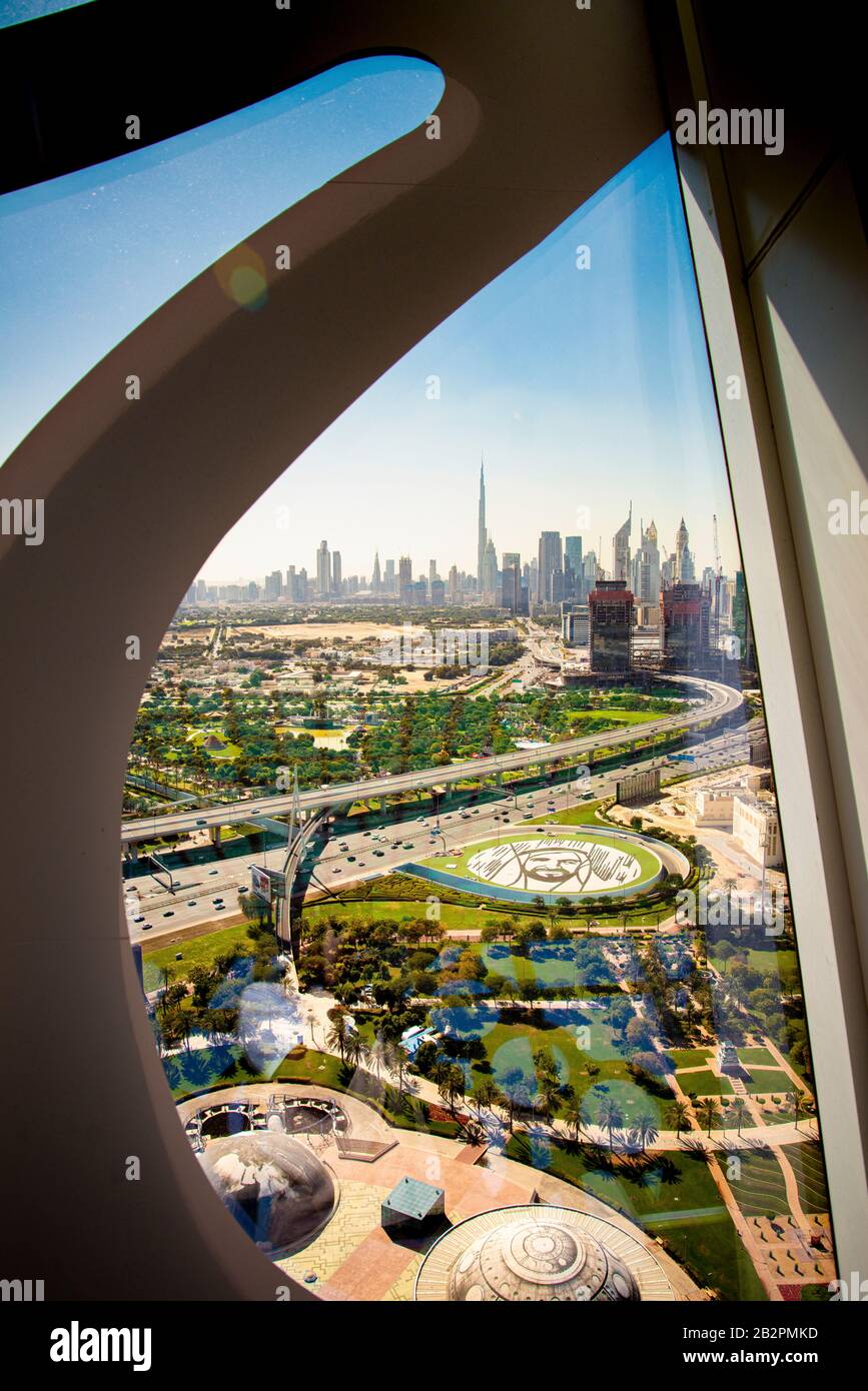 Vertical view dubai city from hi-res stock photography and images - Alamy