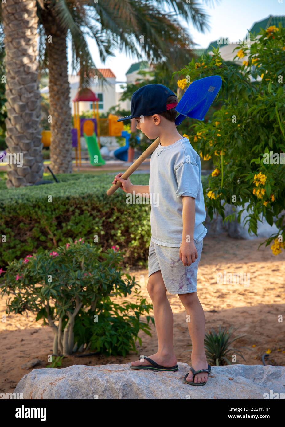 Side view year old boy hi-res stock photography and images - Alamy